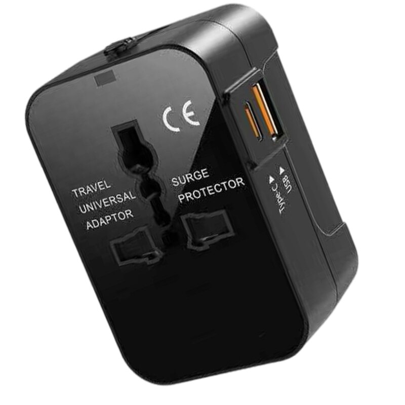 Универсальные Дорожные Адаптеры с Зарядными устройствами USB Type C для штепсельных Вилок AU в США, ЕС, Великобритании, Многофункциональных Преобразователях питания для более чем 150 Стран