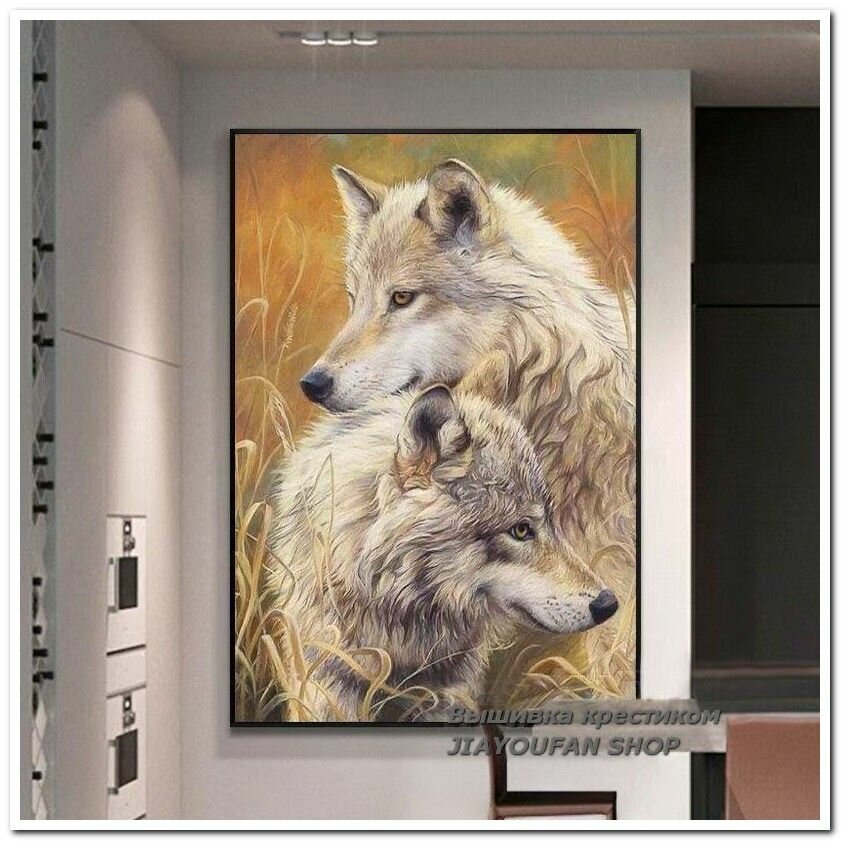 Набор для вышивания крестом, 14 Канiteй (14CT), канва 50x70 см, готовая вышивка 40x60 см
