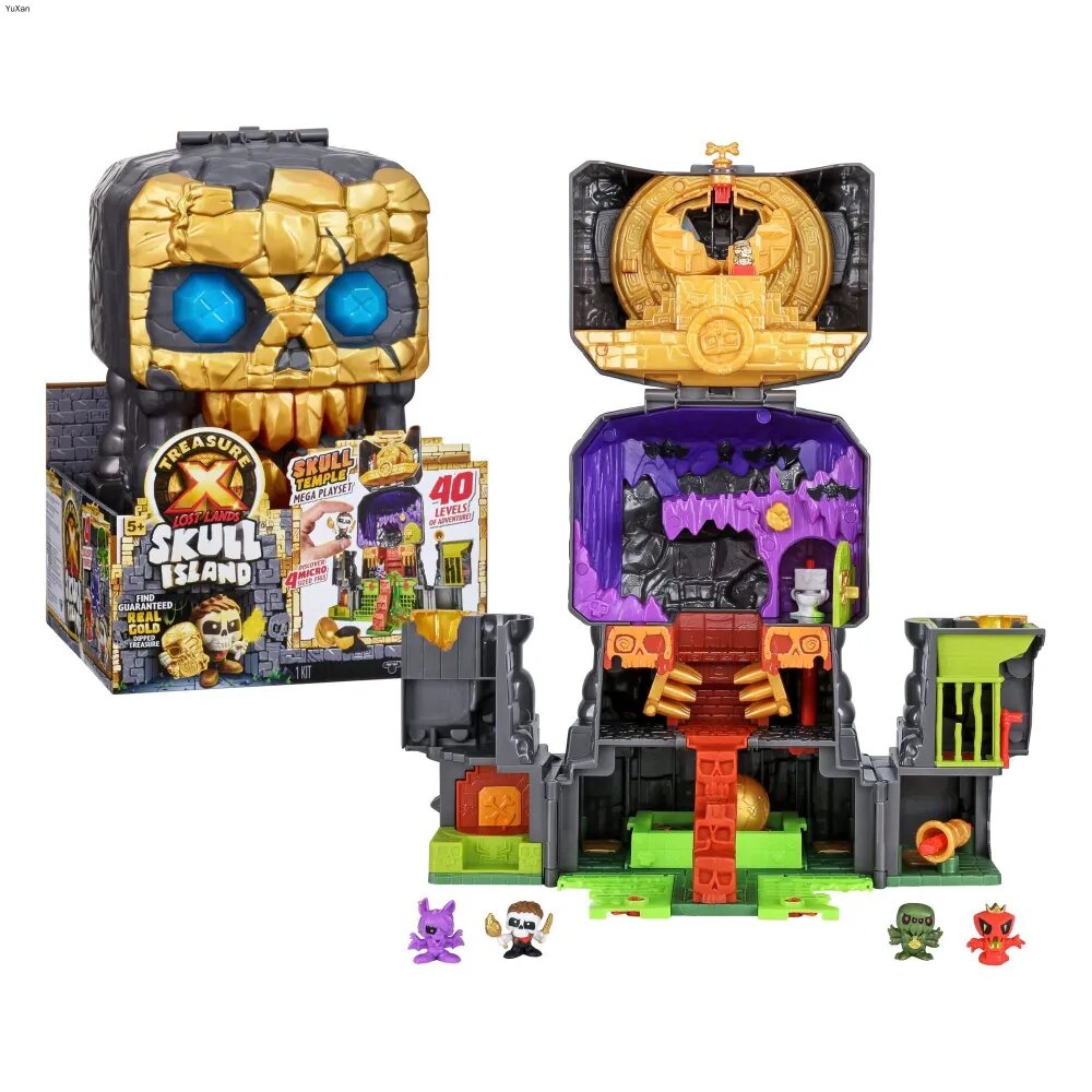 Игрушка Treasure X Lost Lands Skull Island Temple - мега-игровой набор "Храм черепа", 40 уровней приключений.
