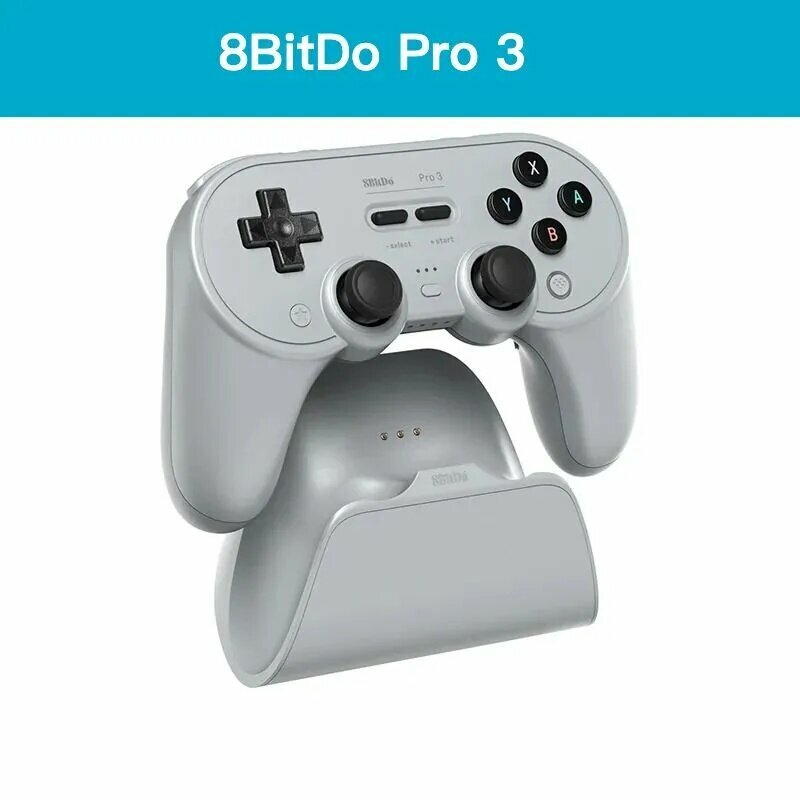 8BitDo Pro 3 Беспроводной игровой контроллер для Switch 1/2 Windows, Apple, с джойстиками TMR, переключаемыми триггерами, кнопкой замены
