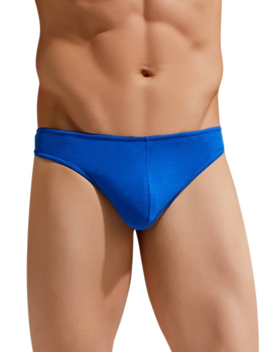 Мужские трусы тонги синие GAUVINE 1000 хлопок/эластан XL (50)