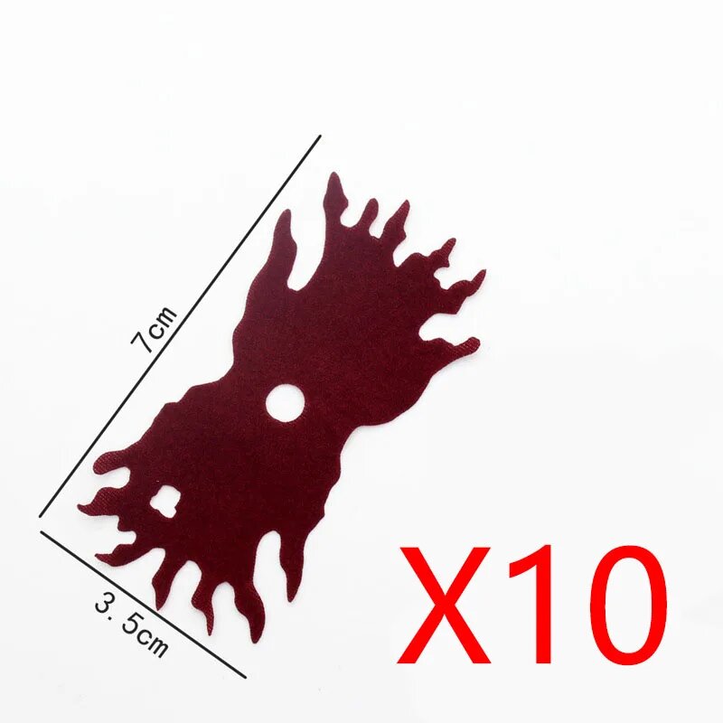 Бордовые пластиковые блоки для конструирования, 10 шт, PF13-Red