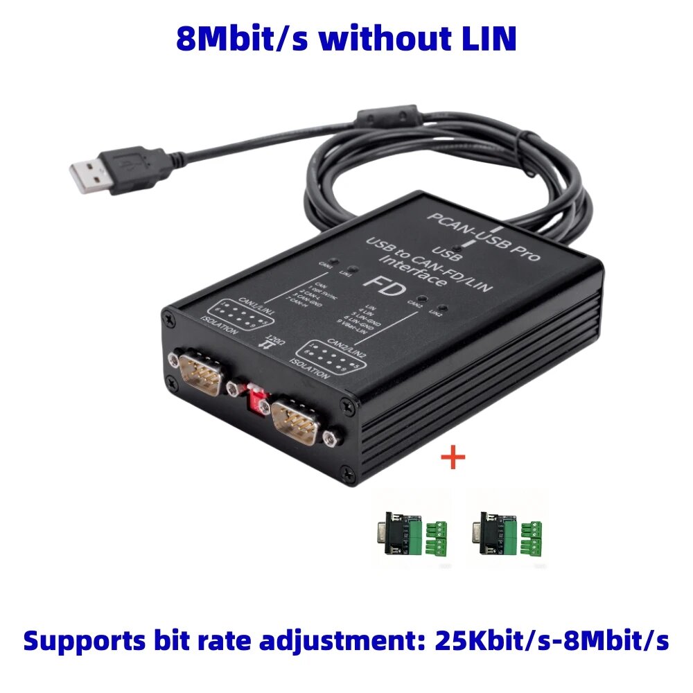 PCAN-USB Pro USB-CAN адаптер 8Mbit без LIN