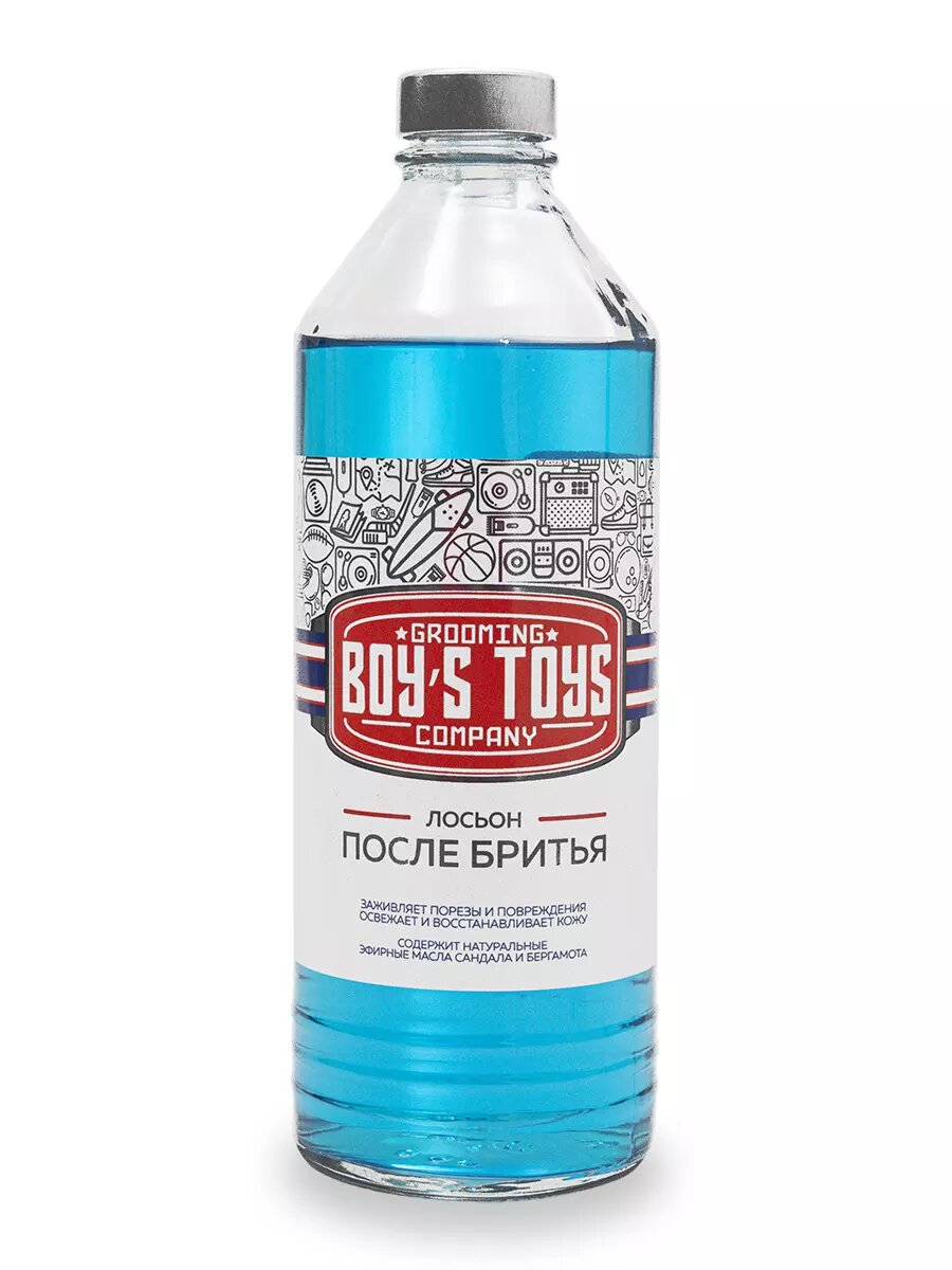 Лосьон Boys Toys "Сандал и Бергамот", после бритья, на спиртовой основе 500 мл
