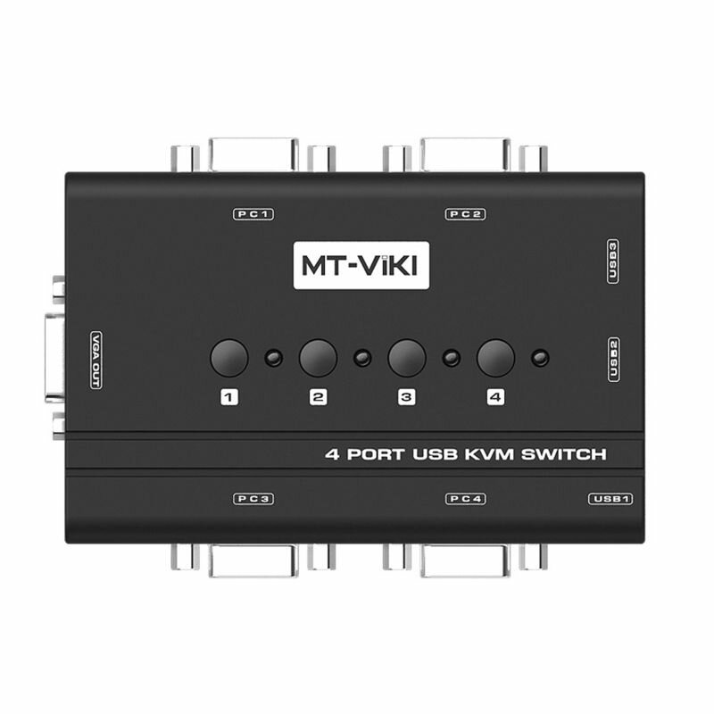 (1 набор.) 4-портовый KVM-переключатель (USB 2.0) MT460KL