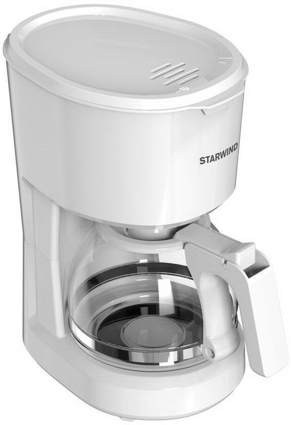 Кофеварка капельная Starwind STD0611, 600 Вт, белый