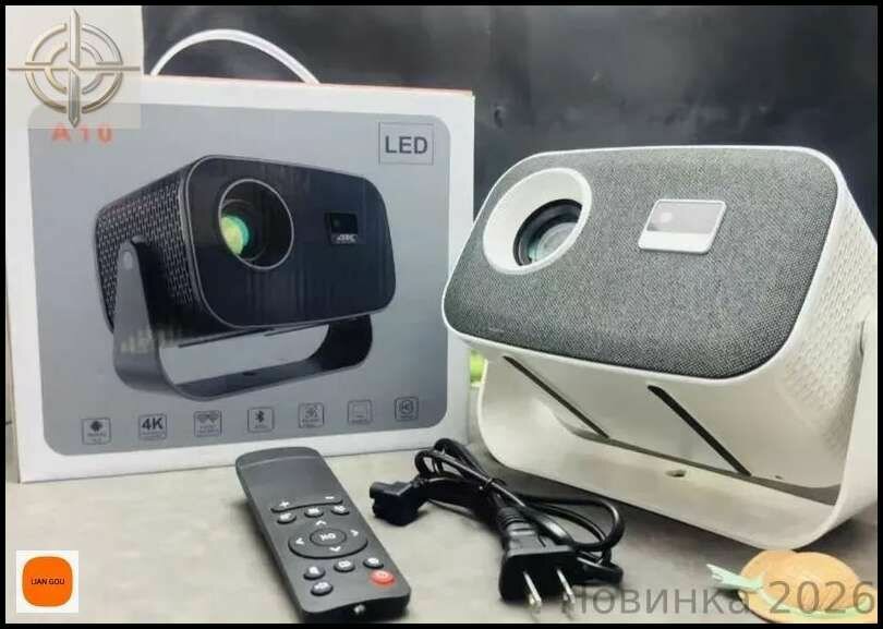 Проектор для фильмов мультимедийный, Smart TV, 4K, FULL HD,