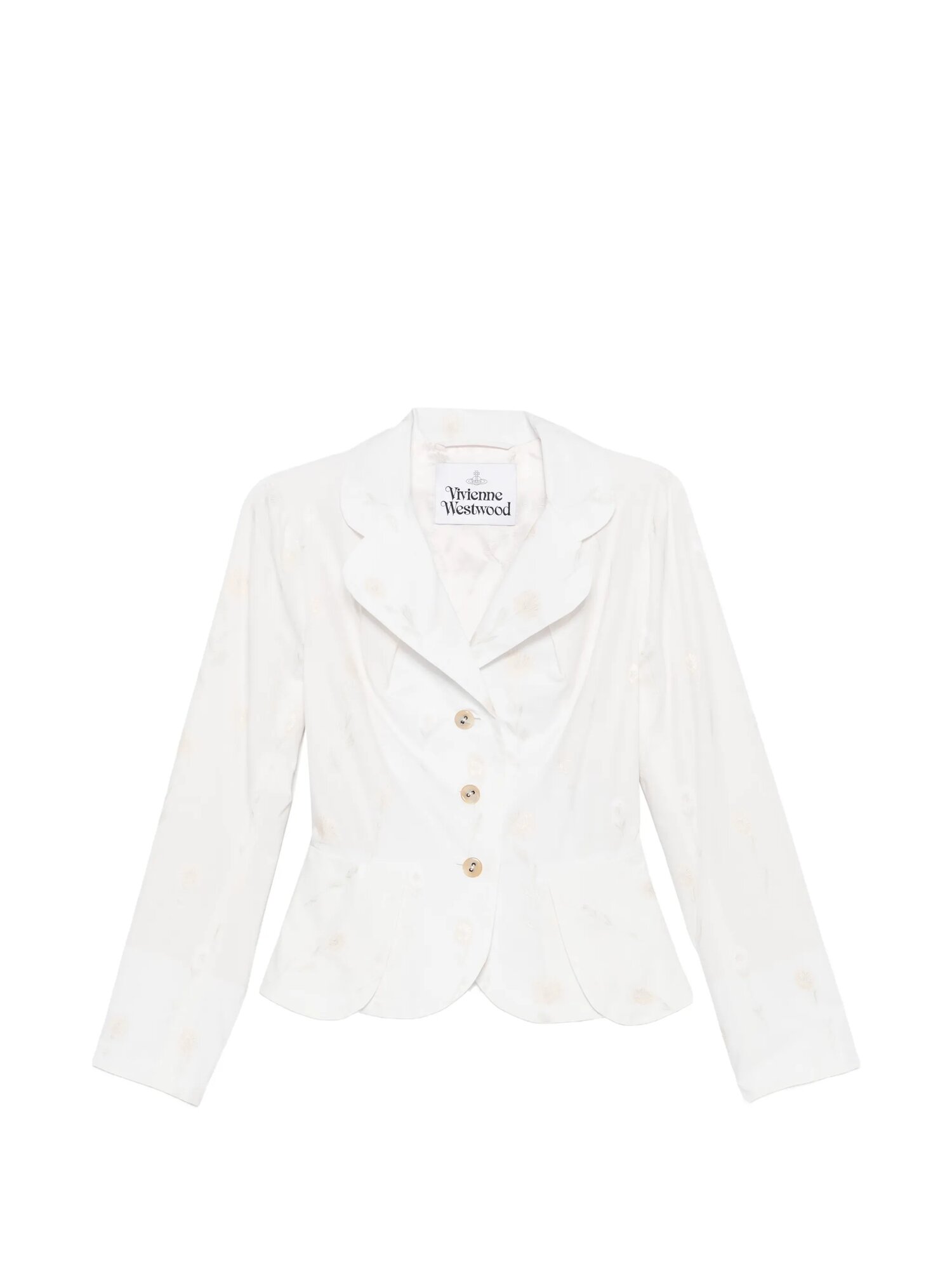 Куртка Embroidered-flower button jacket