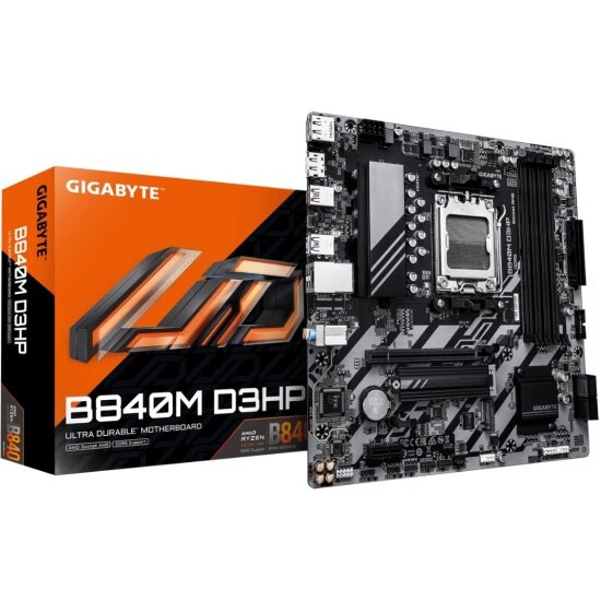 Материнская плата Gigabyte B840M D3HP (AM5, mATX)