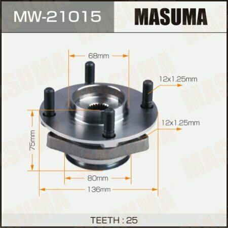 Ступичный узел MASUMA front NISSAN TIIDA, CUBE / JC11, Z12 (with ABS)