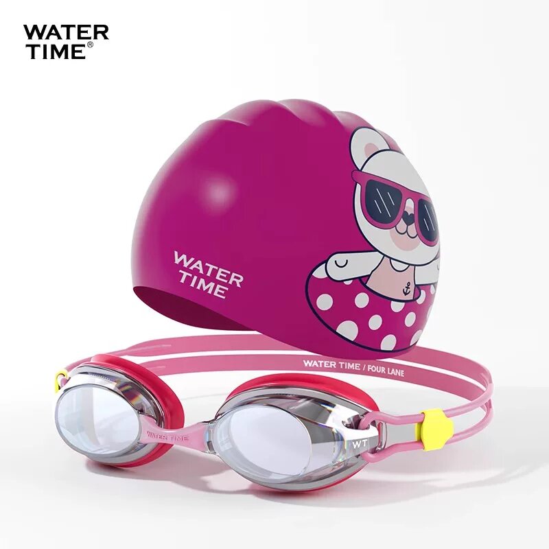 Детские очки для плавания WaterTime, профессиональные тренировки, гоночные соревнования, женские водонепроницаемые и