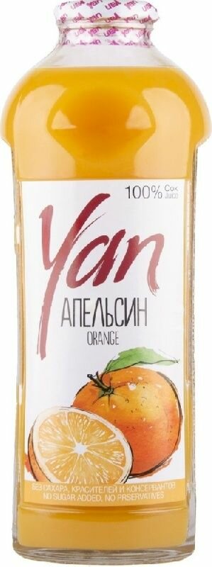 Сок YAN Апельсиновый /стекло/ 0,93л