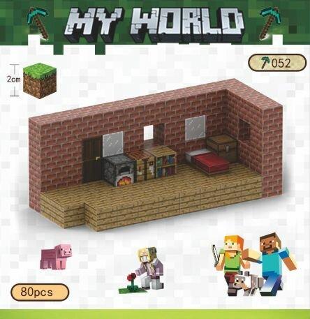 Магнитный Конструктор Майнкрафт набор детали фигурок Игрушка Minecraft My World , Комплект из магнитных блоковHKS2