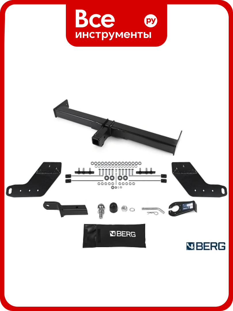 Фаркоп, Berg, Berg для Changan Hunter Plus (2023-), шар Е, 3500/100 кг. F.6116.002, буксировки прицепов, Съемный
