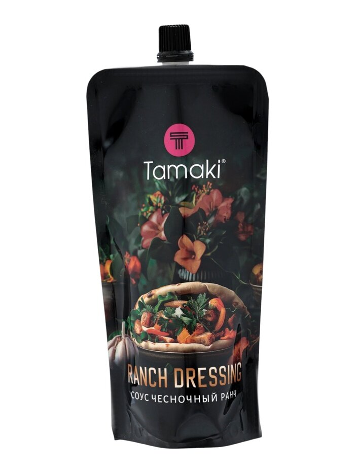 Соус Чесночный Ранч Tamaki на основе растительных масел, 0.2 л