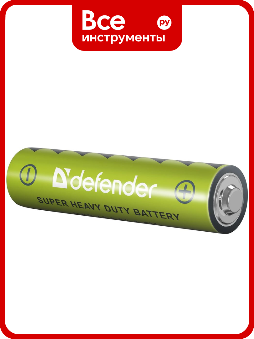 Солевая батарейка Defender R03-4F AAA, в пленке 4 шт 56101