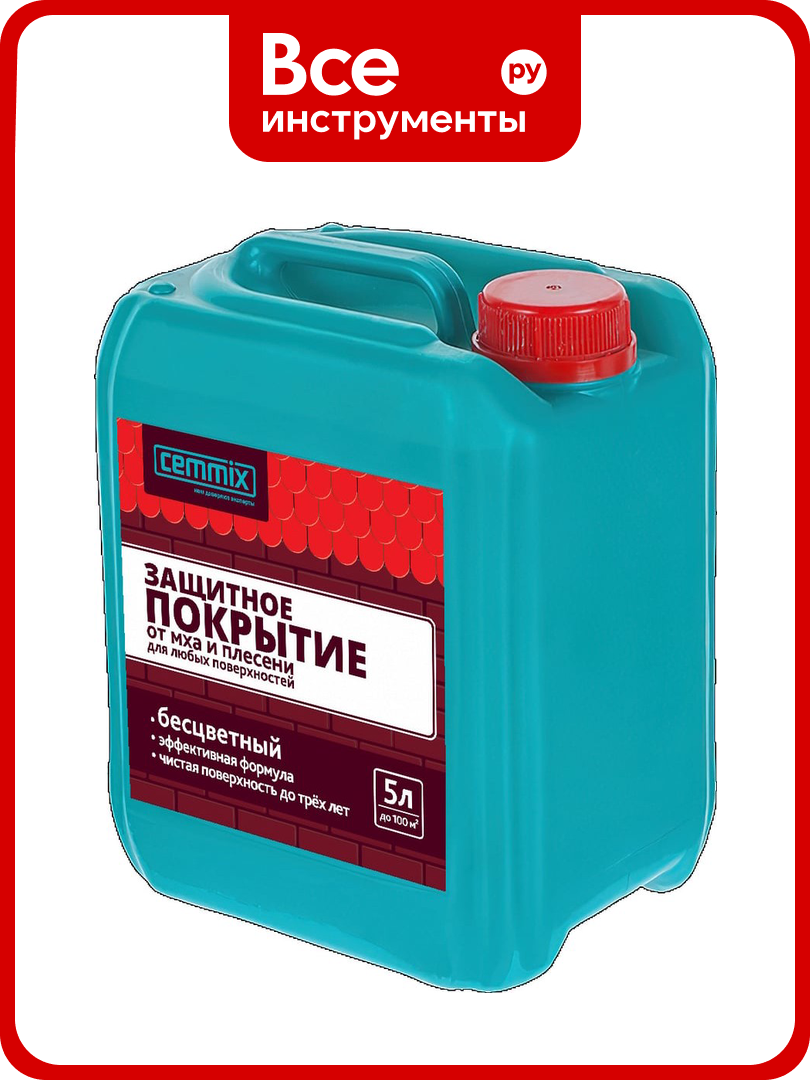Защитное покрытие, CEMMIX, от грибка и плесени CEMMIX Universale Cleaner 5 л 82578515, деревянных