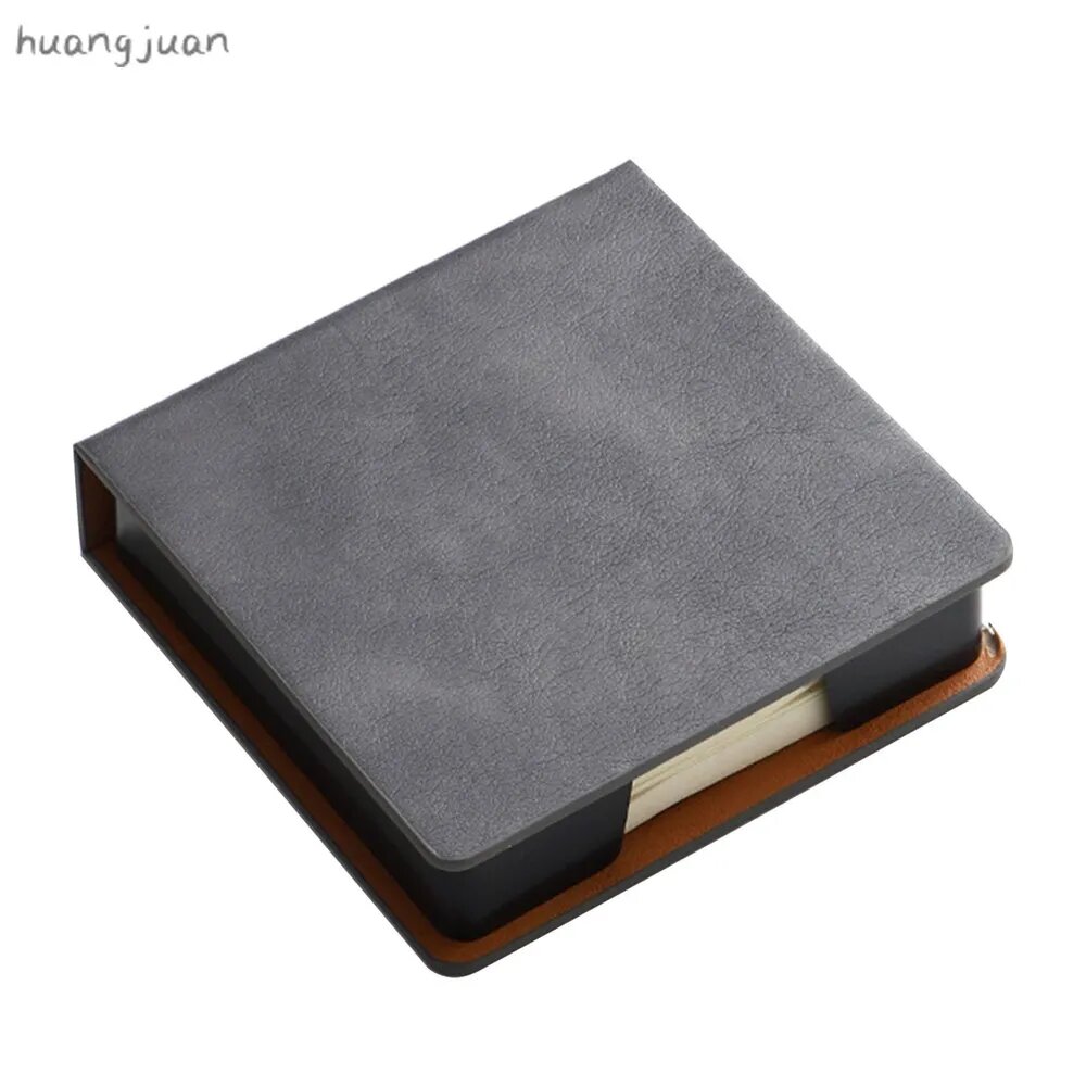 Модный органайзер для заметок Sticky Note Box Кожаный блокнот для заметок Диспенсер для рабочего стола