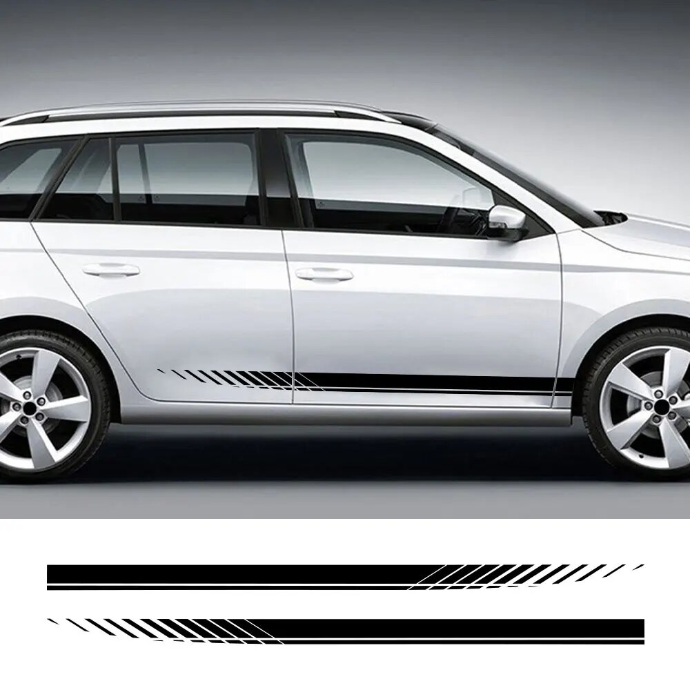 Наклейки Matt Gold на двери Skoda Rapid