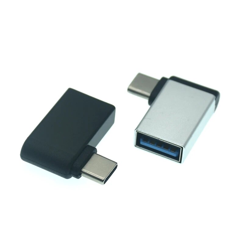 Адаптер USB-C на USB 3.0, серебристый, Right Angled
