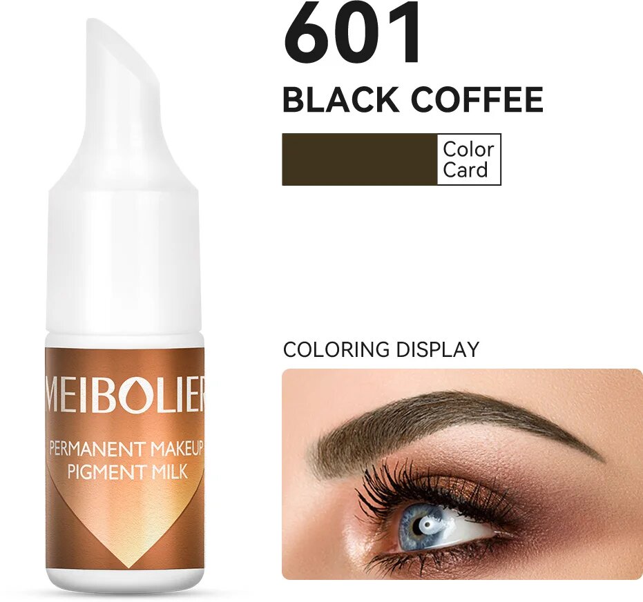 Пигмент для микропигментации Meibolier Black Coffee 601, 5 мл