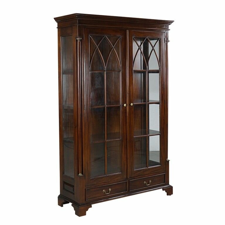 Витрина PBC 18/XT-A018 Индонезия из массива красного дерева 122x44x190см