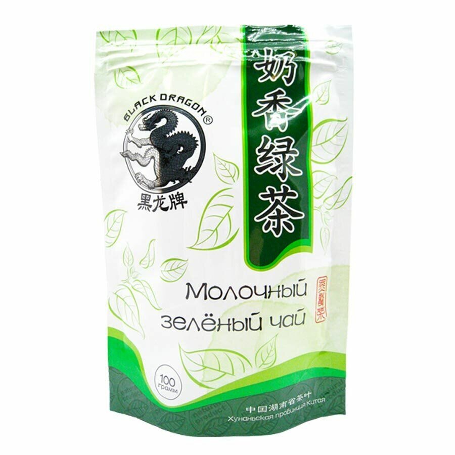 Чёрный Дракон Чай Молочный зеленый, 100 г.