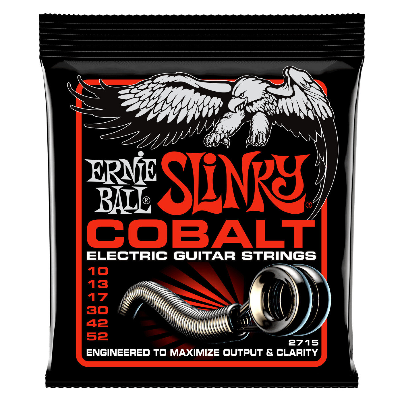 Струны для электрогитары Ernie Ball 2715 10-52, сталь кобальтированная