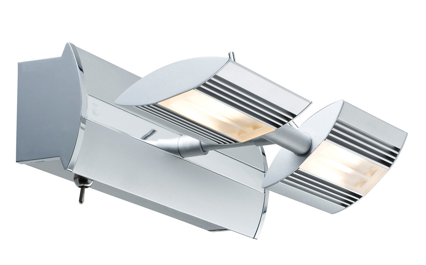 Светильник настенный Paulmann Linear 2x6Вт 2x380Лм 3000К LED IP20 230В Хром мат. Выключатель 66191