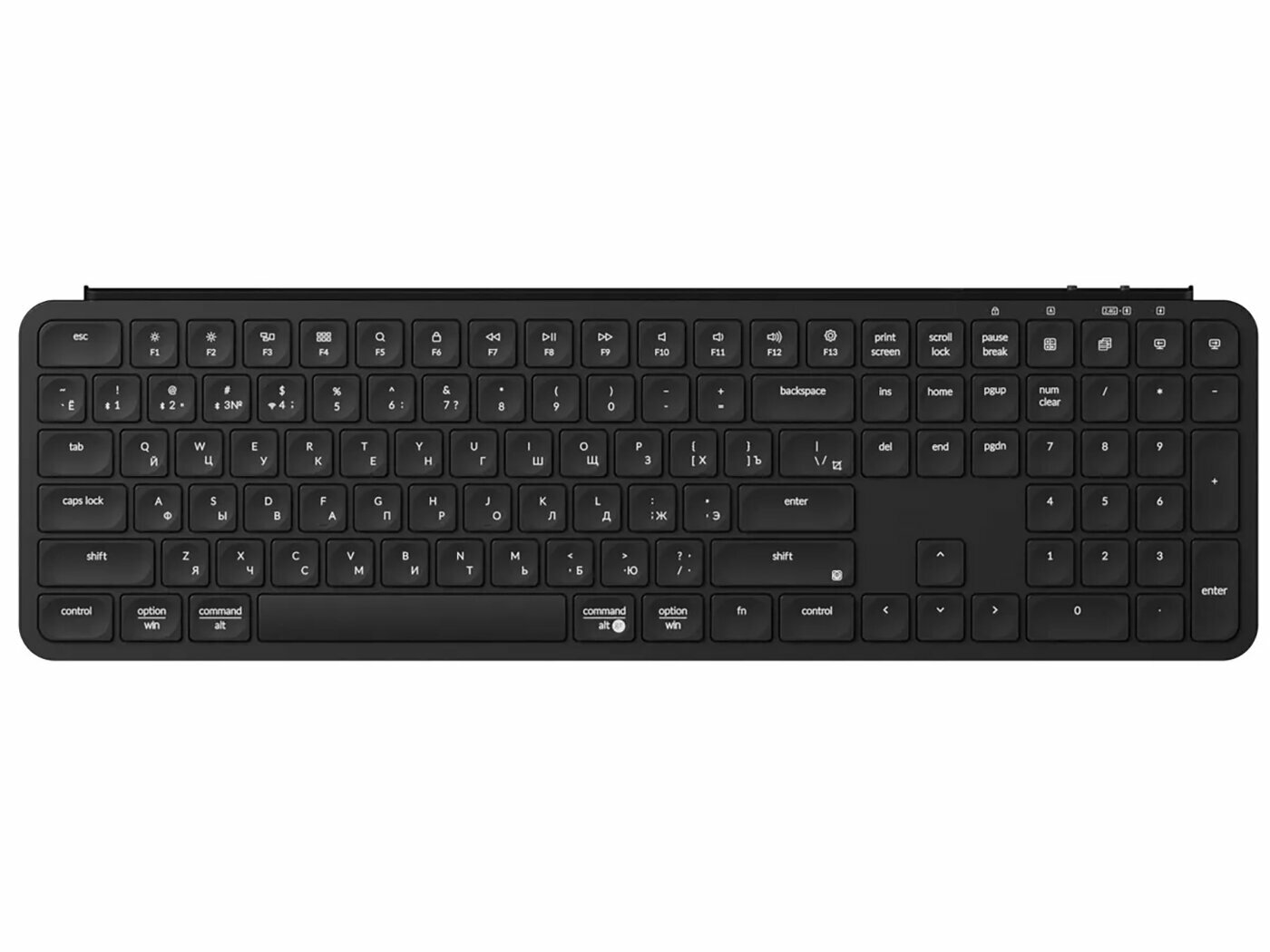 Клавиатура беспроводная Keychron B6 Pro (B6P-K9) подсветка, numpad, Черный
