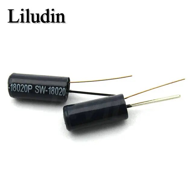 Металлические шариковые датчики наклона Liludin SW-200D и SW-520D Черный, 10 Pcs, SW-18020P