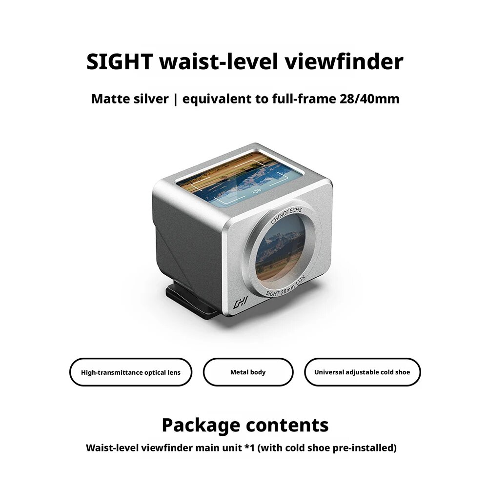 Видоискатель SIGHT Waist-Level Silver 28/40mm