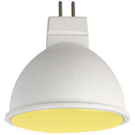 Лампа LED MR16 7Вт GU5.3 220V Yellow Ecola, 2 шт