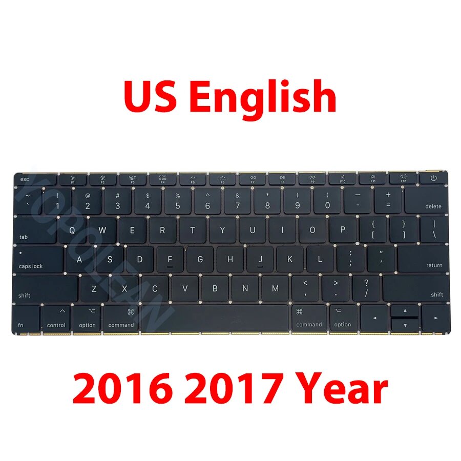 Клавиатура YOPOLEAN для MacBook 12 дюймов A1534 США/Испания 2016 2017 US