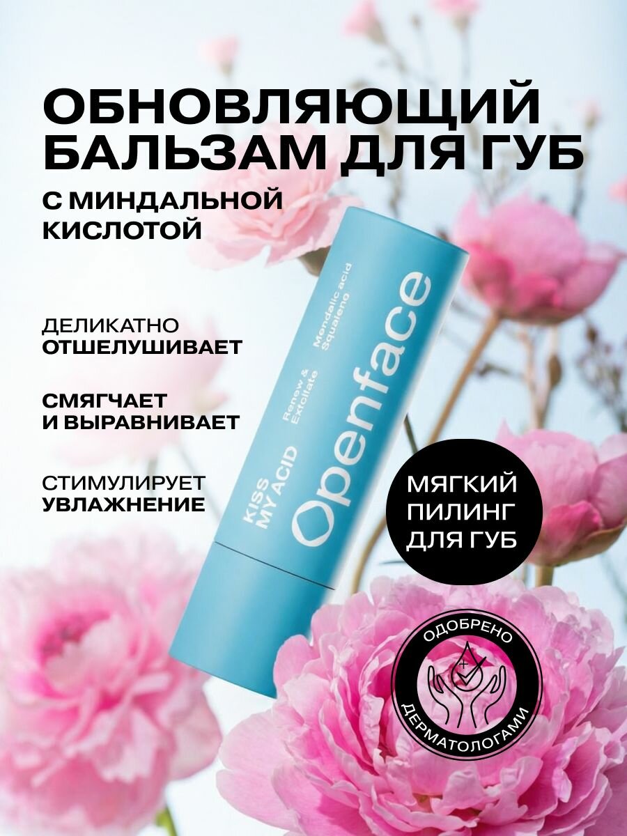 Обновляющий бальзам для губ с кислотами Openface Kiss My Acid