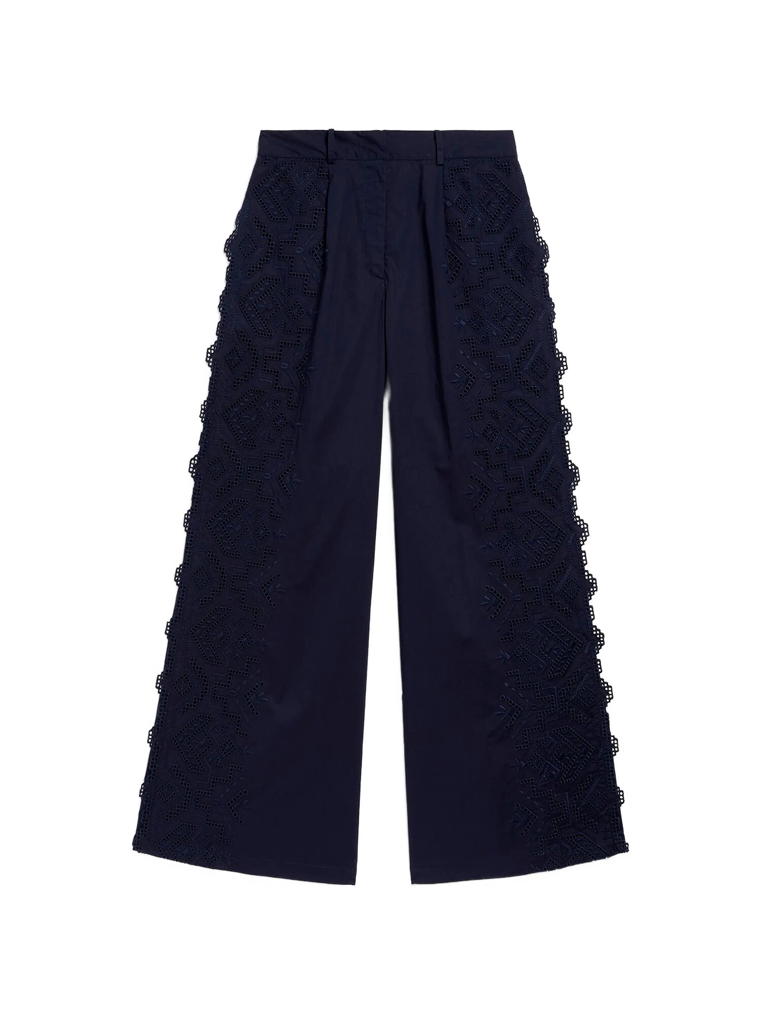 Брюки Broderie-anglaise cotton palazzo pants