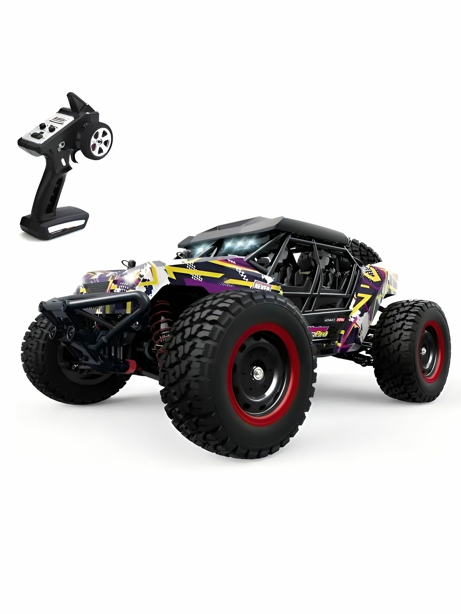 Радиоуправляемая багги 1:16 4WD, бесщёточный мотор, скорость до 75 км/ч, LED-фарыРадиоуправляемая багги 1:16 4WD, бесщёточный мотор, скорость до 75 км/ч, LED-фары