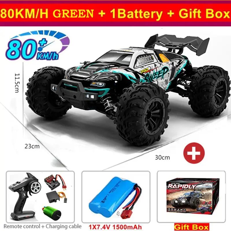 Радиоуправляемая машина 4WD внедорожник 4x4 RC высокоскоростной багги-трактор с супер-бесщеточным двигателем 50 или 80 км/ч быстрая дрифт-гонка игрушка для детей и взрослых