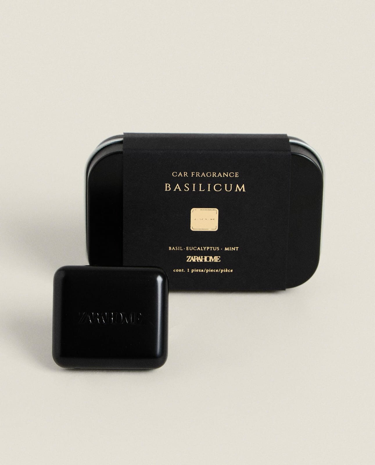 Ароматизатор автомобильный zara home basilicum, мятный, 4 x 4.4 x 1 см 4435/707/537-99