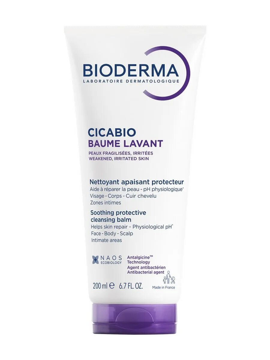 Bioderma Cicabio Soothing Protective Cleansing Balm Бальзам для тела 200 мл/гр