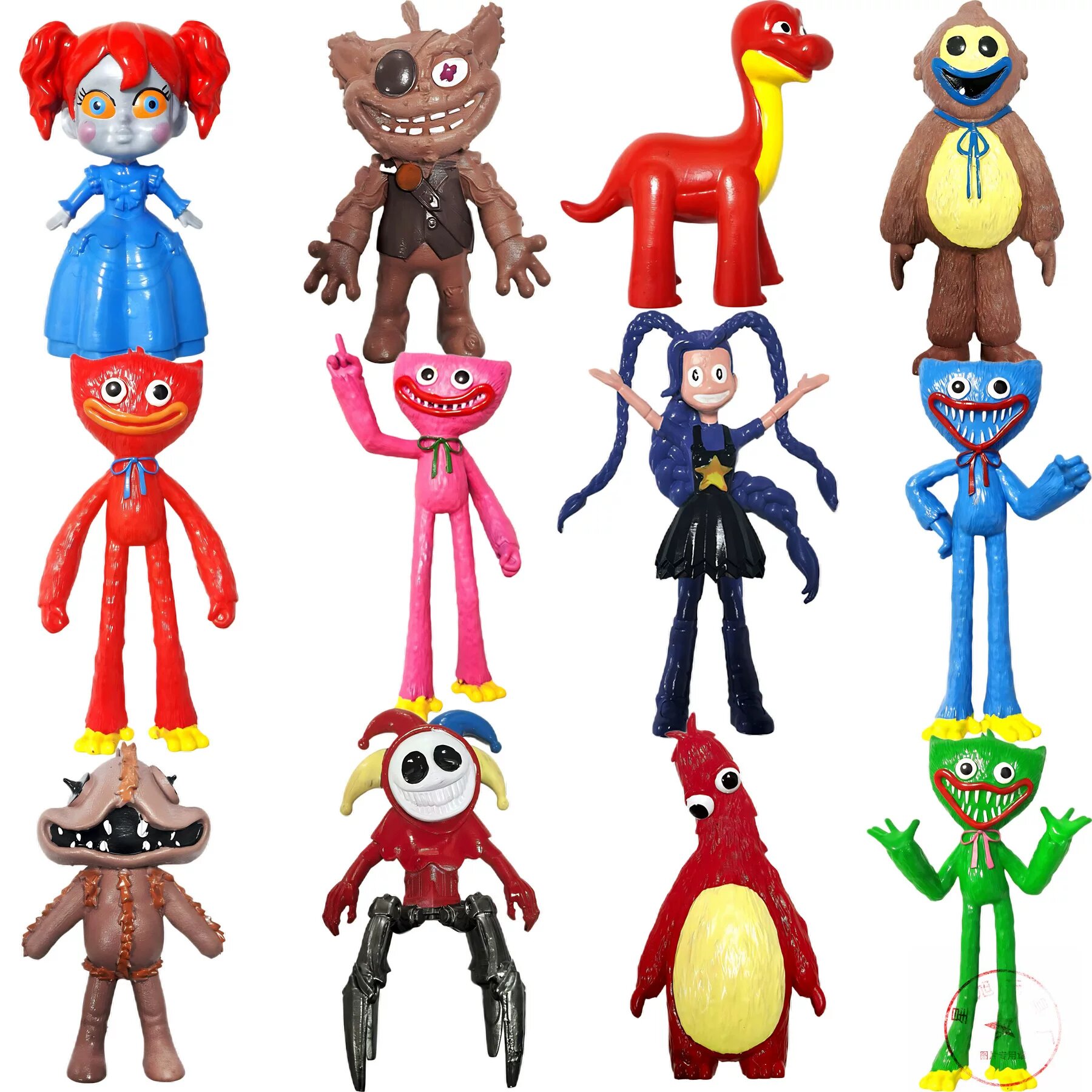 Фигурки Playtime Co Многоцветный Прототип, набор A, 12 фигурок ПВХ, модель, игрушка, коллекция
