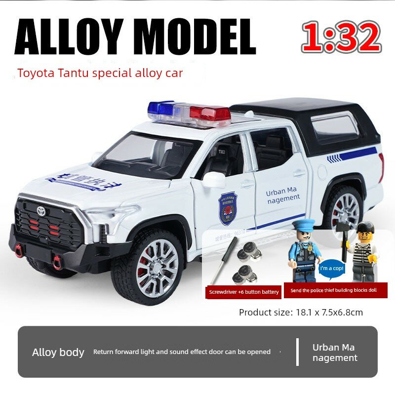 Модель полицейского грузовика Toyota Tundra, белый, версия для полиции