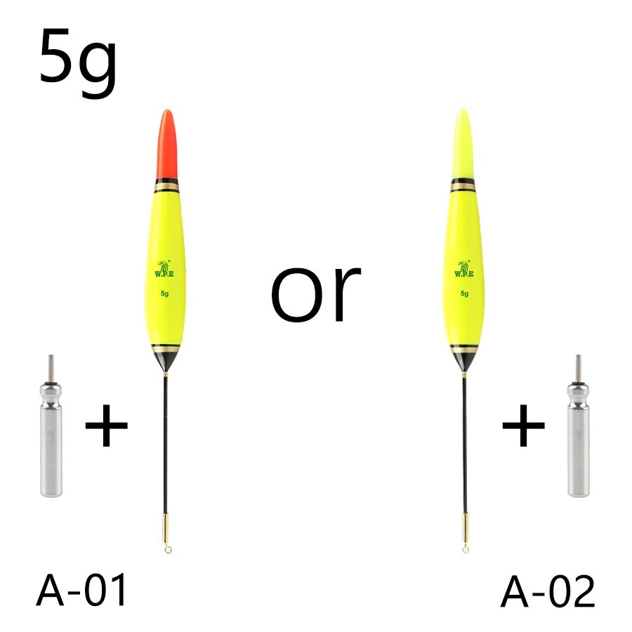 W.P.E умный светодиодный поплавок для рыбалки Желтый, YG9-5g-A