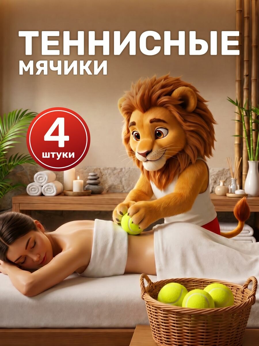 Теннисный мяч 4 штуки