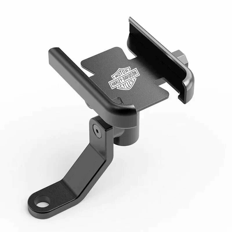 Держатель для мобильного телефона и GPS-навигатора на руль мотоцикла Mirror type Black 1