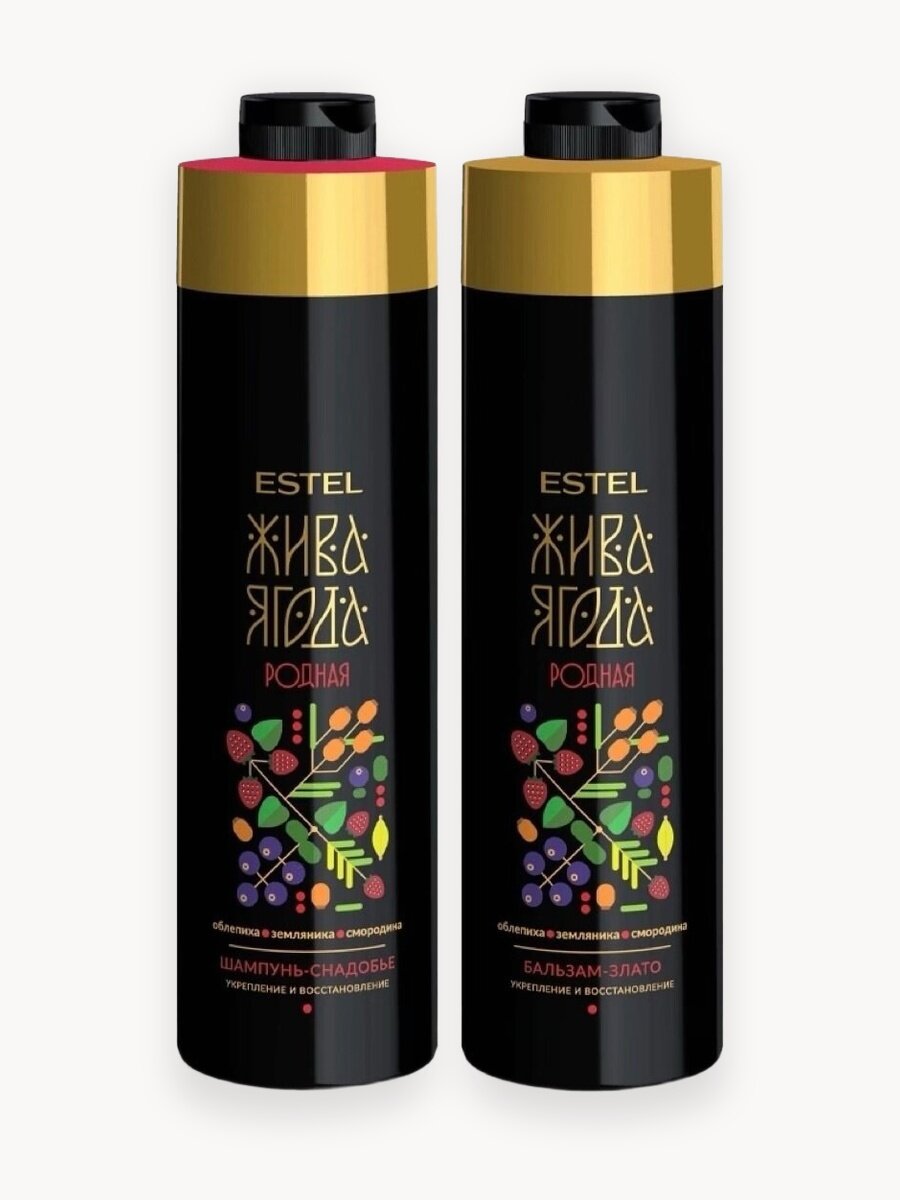 Estel Professional жива ягода родная (шампунь-снадобье 1000 мл + бальзам-злато 1000 мл)