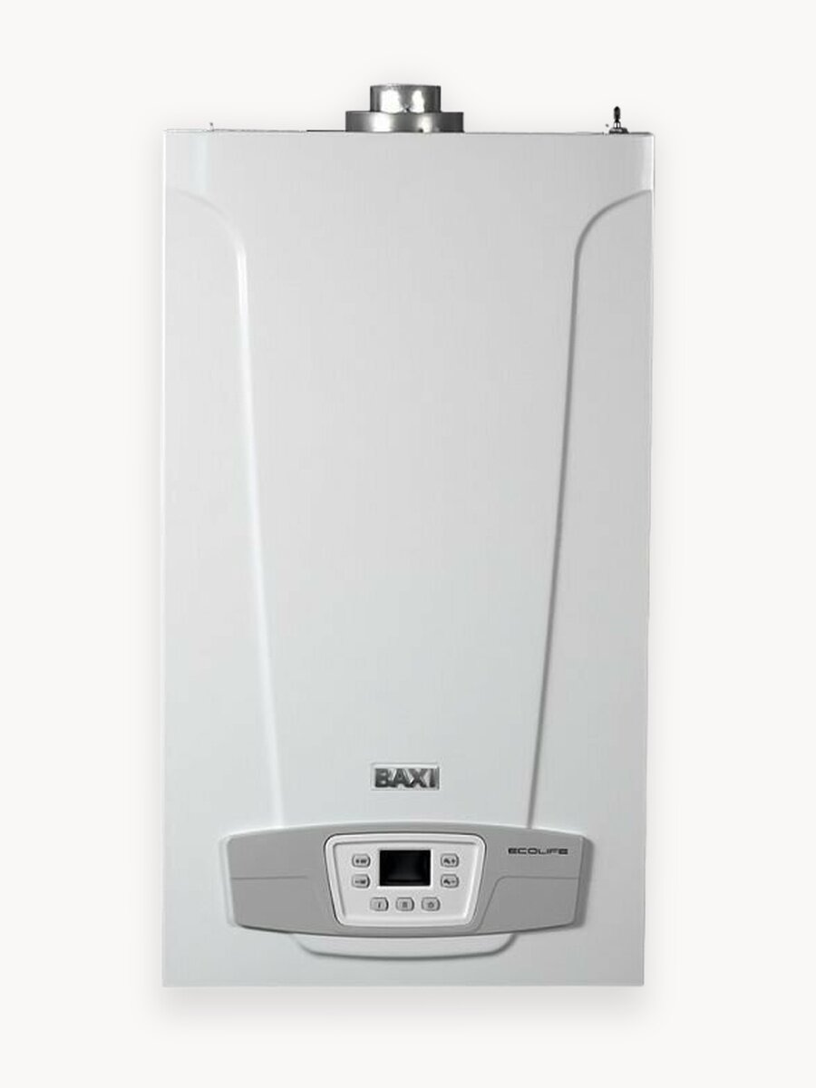 Котел газовый BAXI ECO Life 24F 7814104, настенный, белый, двухконтурный