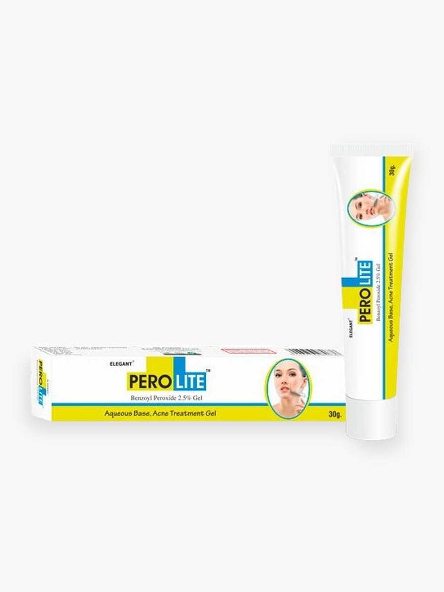 Гель от угревой сыпи, прыщей и черных точек с бензоил пероксидом 2,5% перолайт, 30 гр