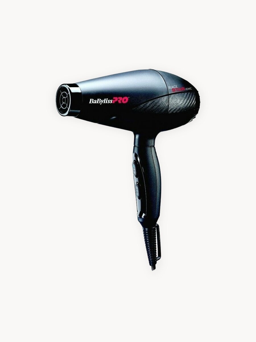 Фен BaByliss Black Star BAB6250IE, ионизация, 6 температурных режимов, 2,7 м шнур