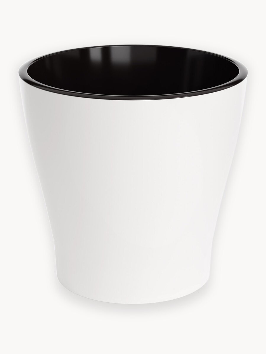 Горшок для цветов 2,2 л Альтернатива "Лея" М7928, двойной, белый